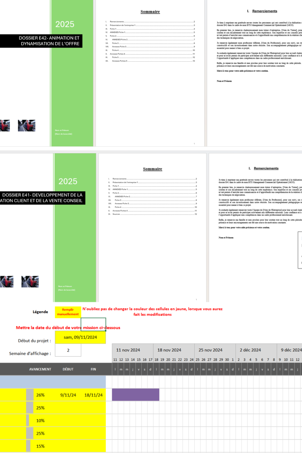 Pack Dossiers E5(E41) et E6(E42) - BTS MCO - MLESW